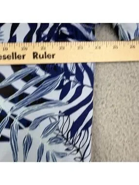 Tommy Bahama | Shirts | Tommy Bahama 0 Silk Blue Tropical Palm Leaf ...